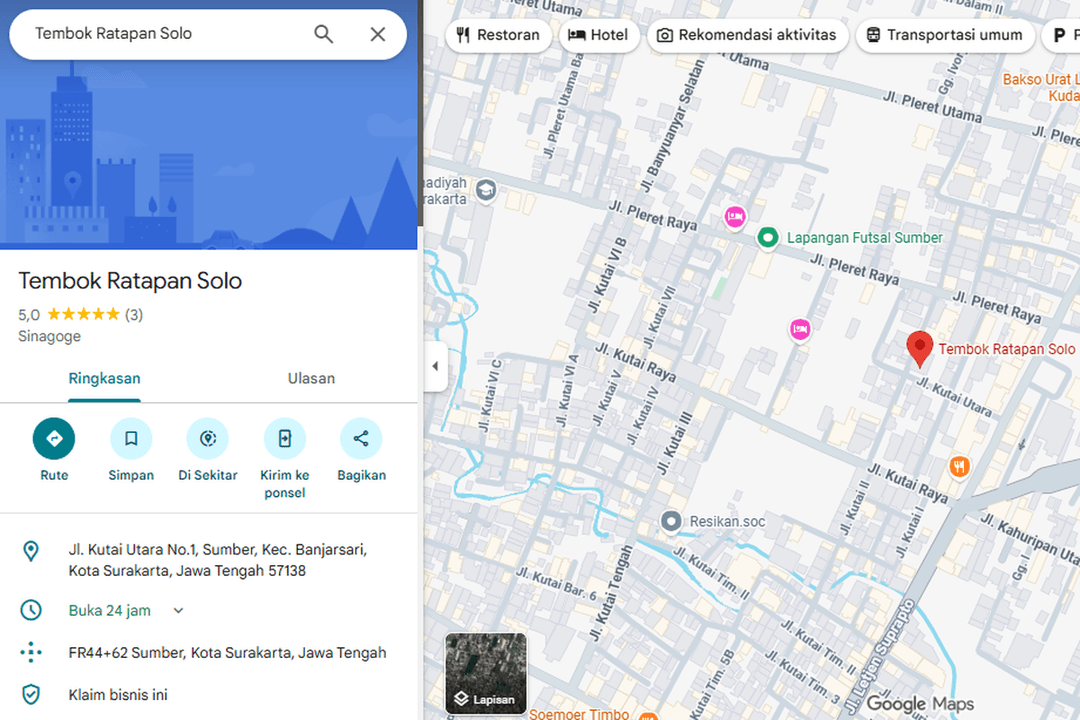 Viral Rumah Jokowi Ditandai “Tembok Ratapan Solo” di Google Maps ...